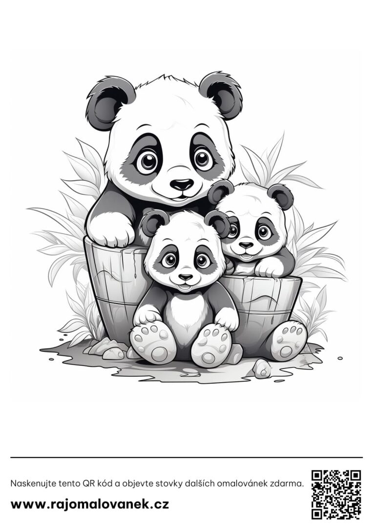 Páginas para colorear de pandas: ¡imprime gratis y colorea!